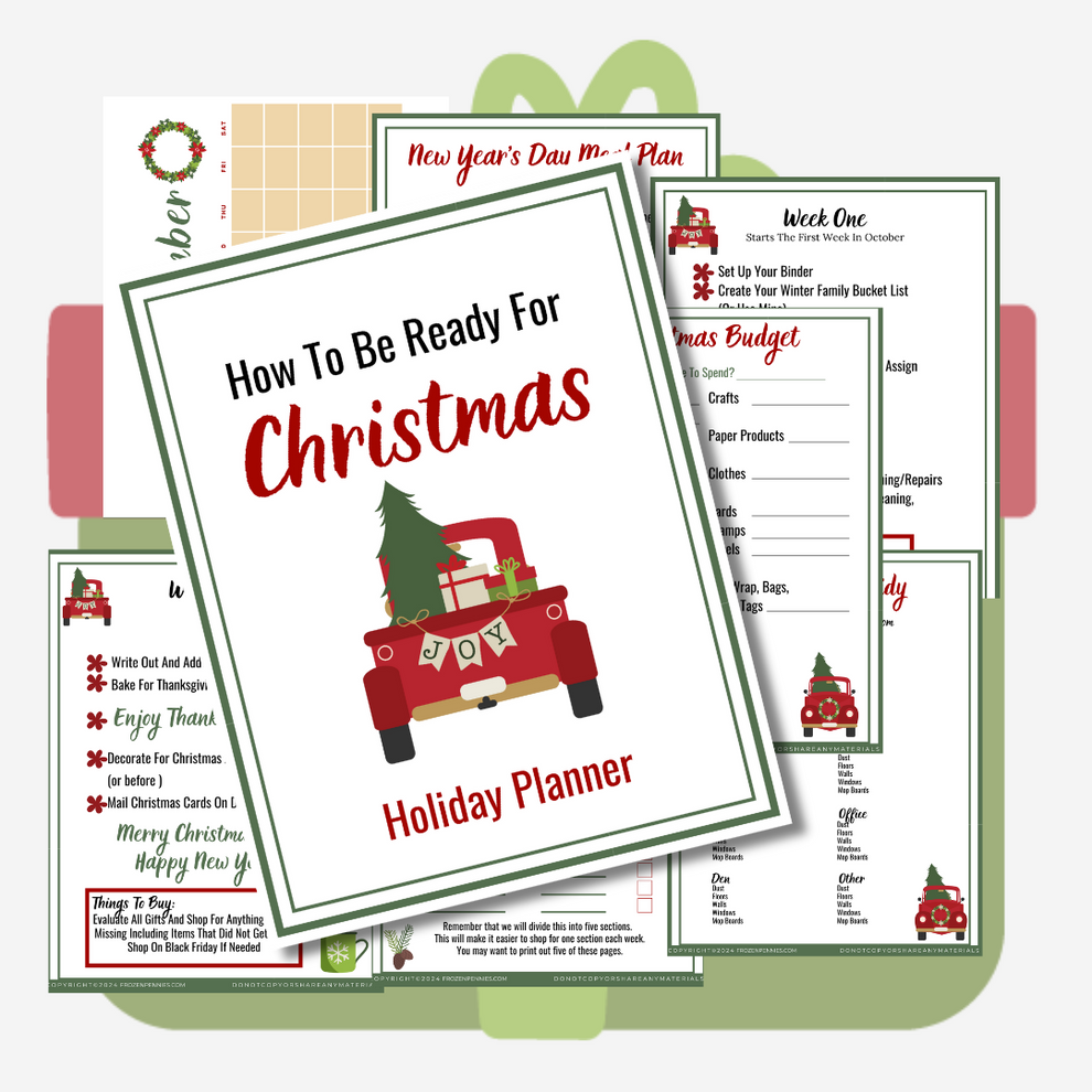 How To Be Ready For Christmas Holiday Planner – Frozen Pennies